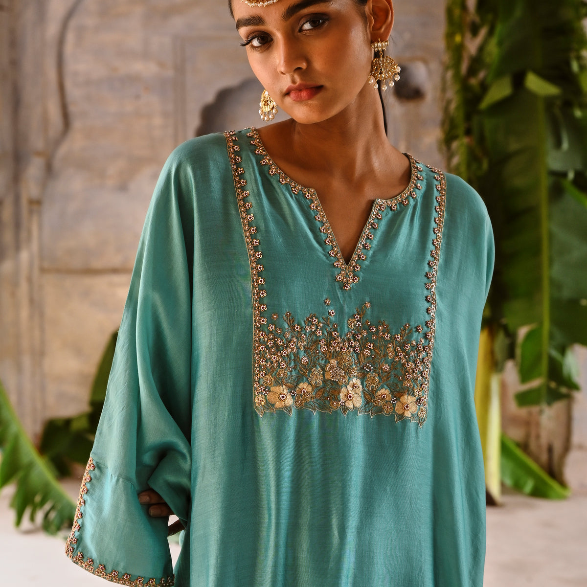 Powder Blue Kaftan Set – Deep Thee